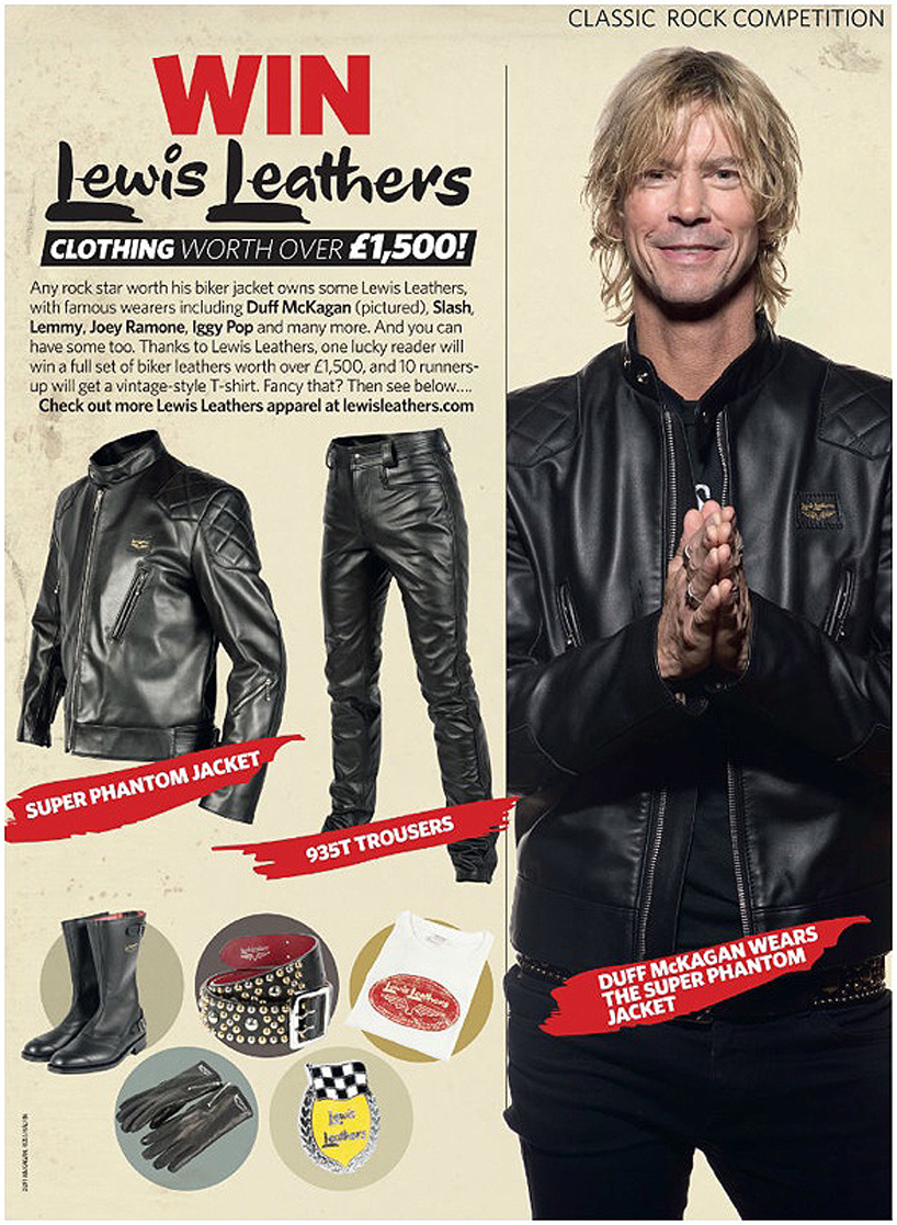Win Lewis Leathers Gear with Classic Rock Magazine - Lewis Leathers