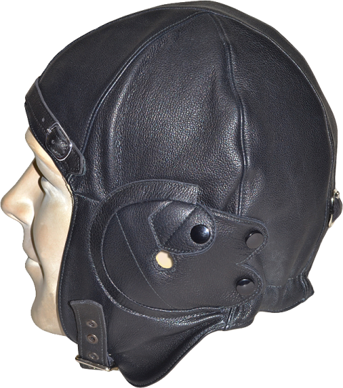 British classic motorcycle helmet and flying helmet