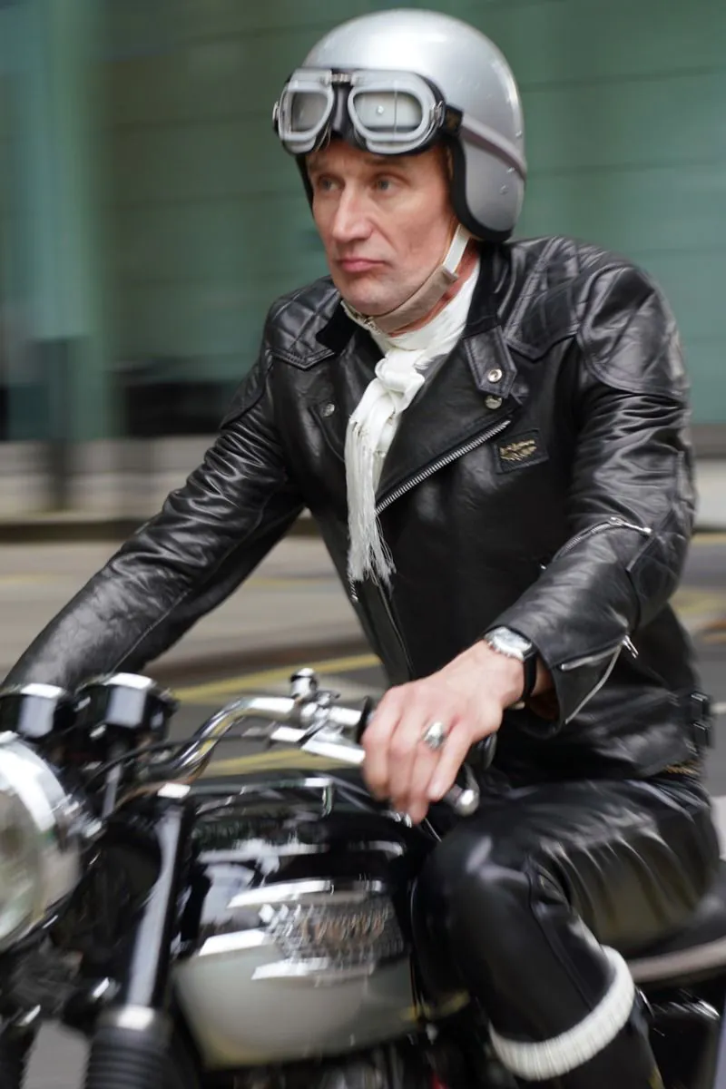 mens silk motorcycle scarf